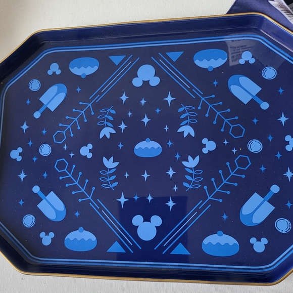 Disney | Dining | Disney Hanukkah Serving Tray Mickey Mouse Gold Trim ...